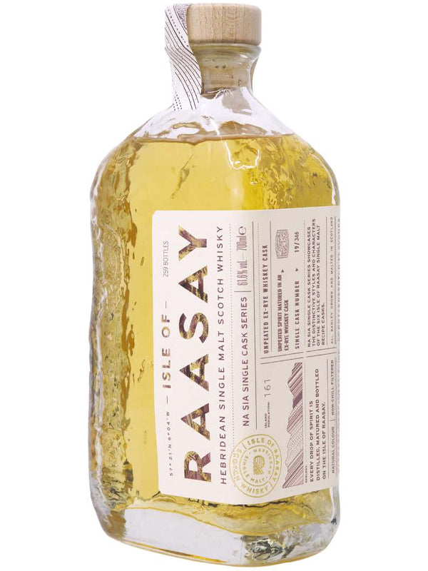 Isle of Raasay Single Cask Series Unpeated Ex-Rye Whiskey Cask Scotch ...